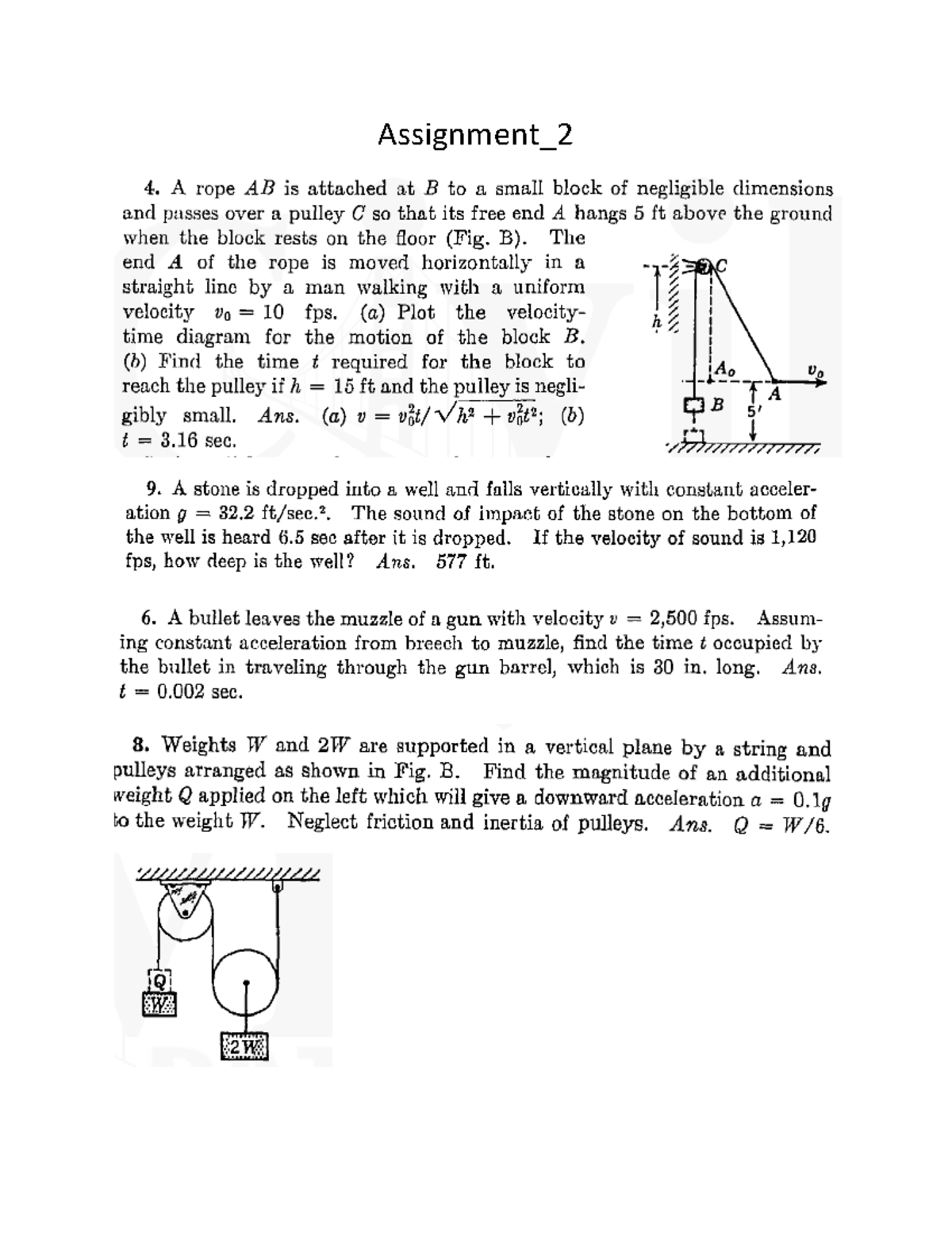 Assignment-2 - notes - Engineering mechanics - Assignment_ - Studocu