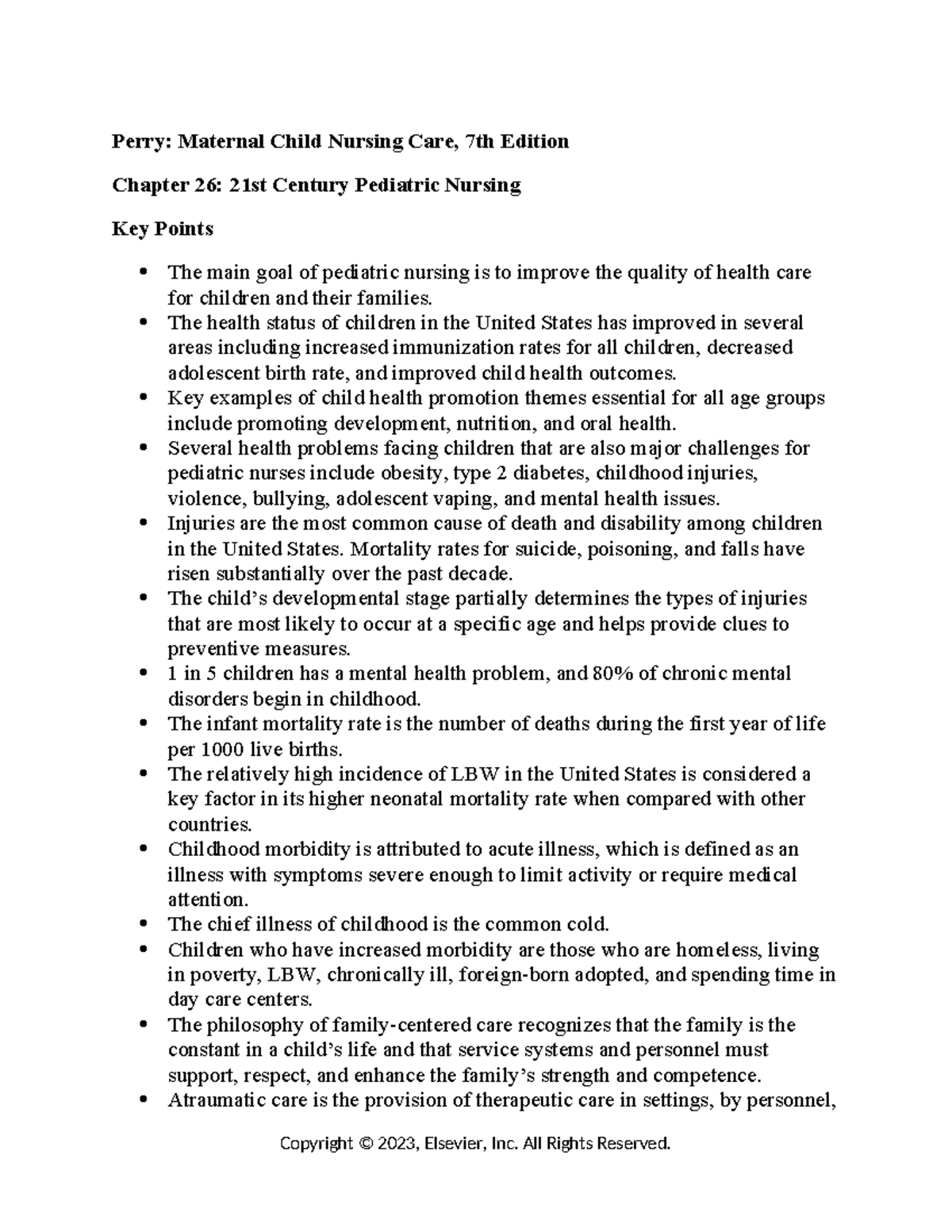 Chapter 026 - Here - Perry: Maternal Child Nursing Care, 7th Edition ...