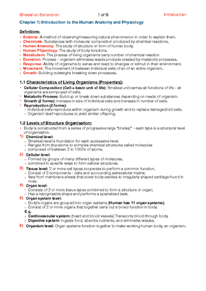 Practical 1 - Skeletal Anatomy (complete notes) - NATS 1009 Human ...