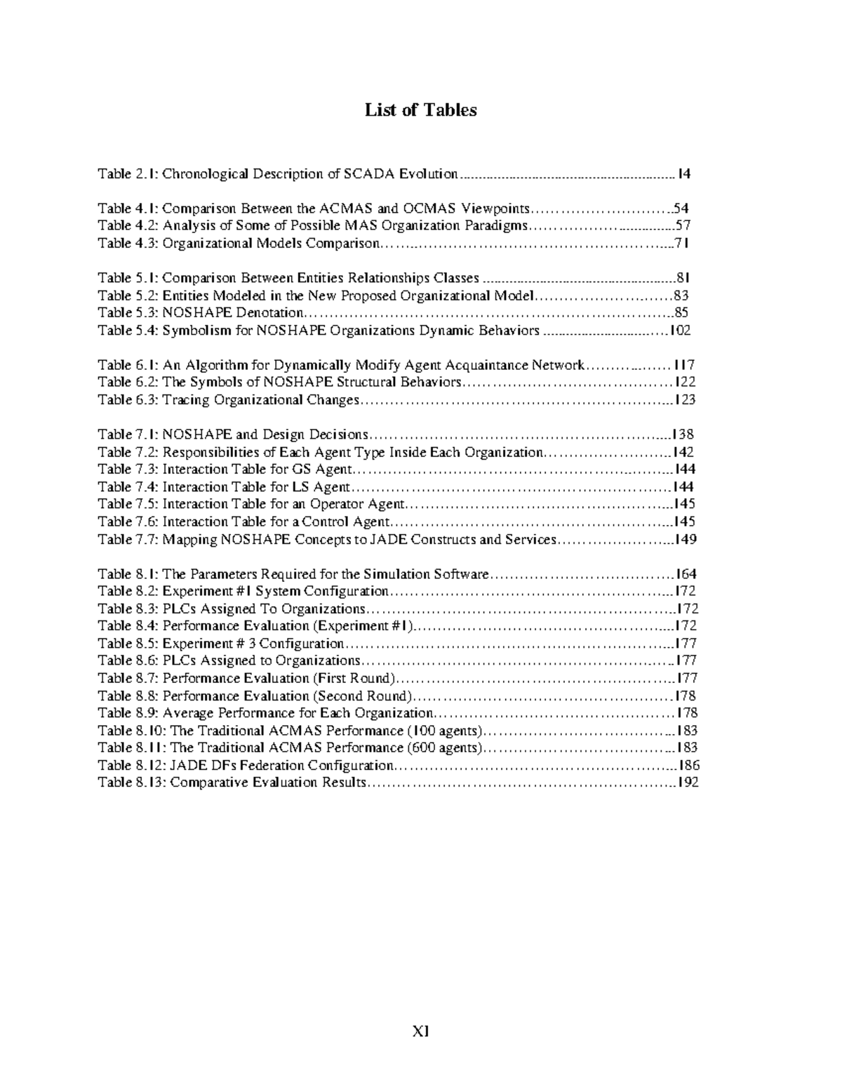 Agent-based SCADA Systems - List of Tables Table 2: Chronological Description of SCADA - Studocu