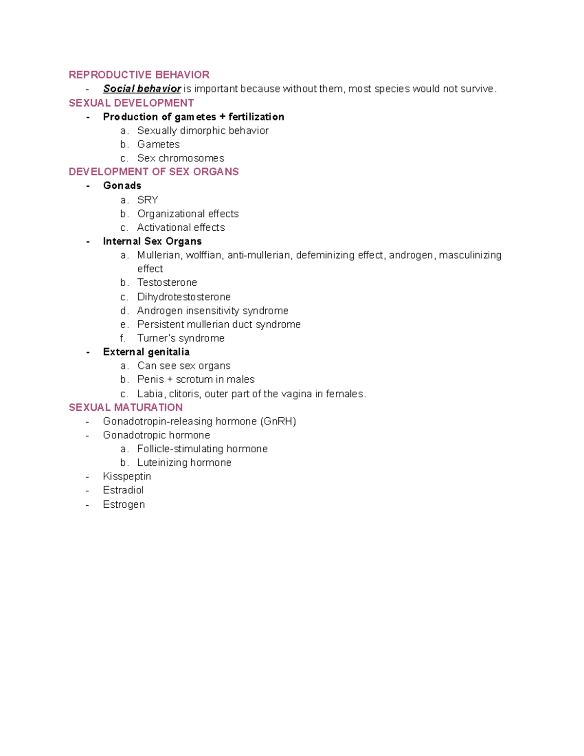 Reproduction - REPRODUCTIVE BEHAVIOR Social behavior is important ...
