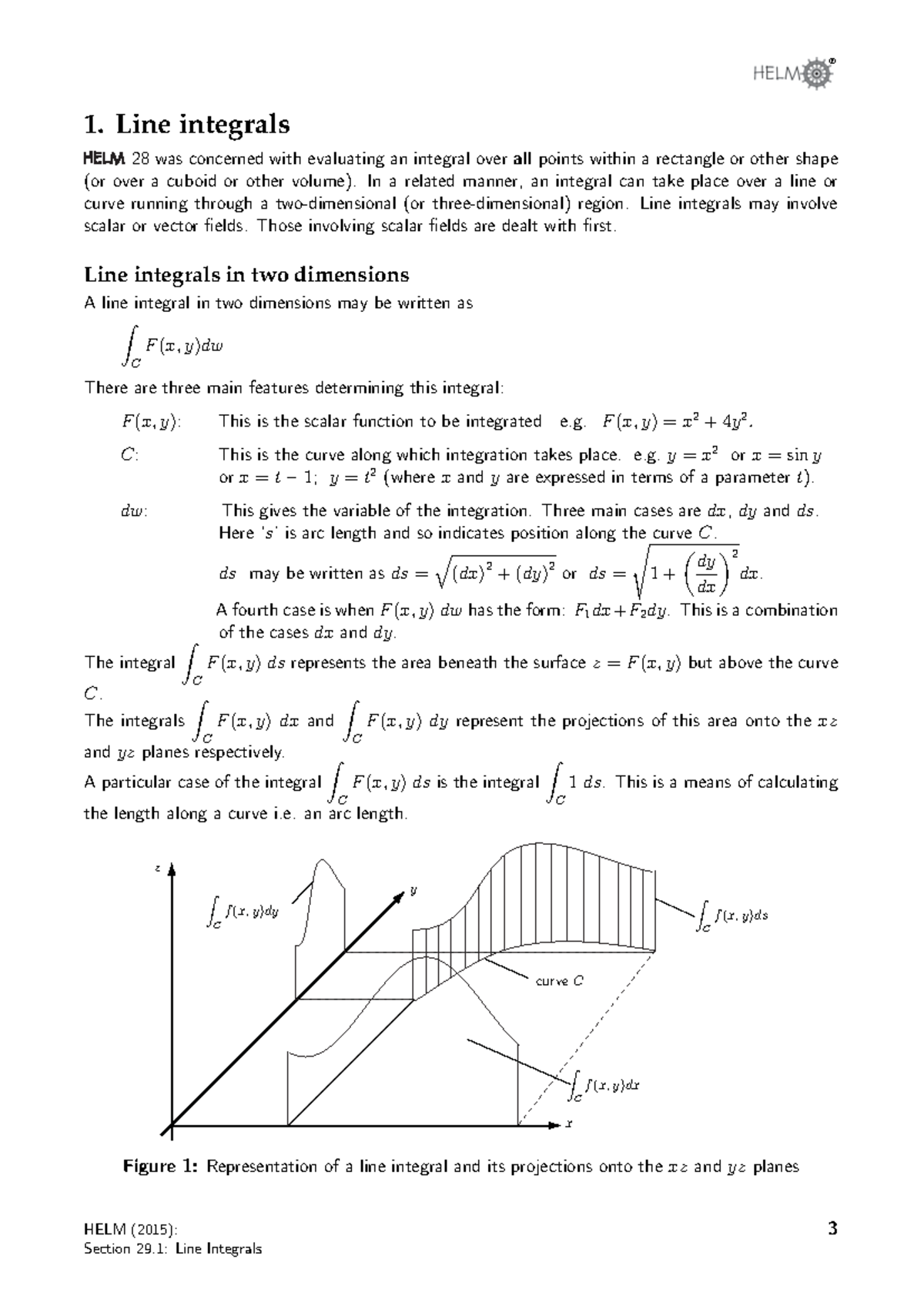 Pdf24 merged - Lecturee notes on this - ® 1. Line integrals 28 was ...