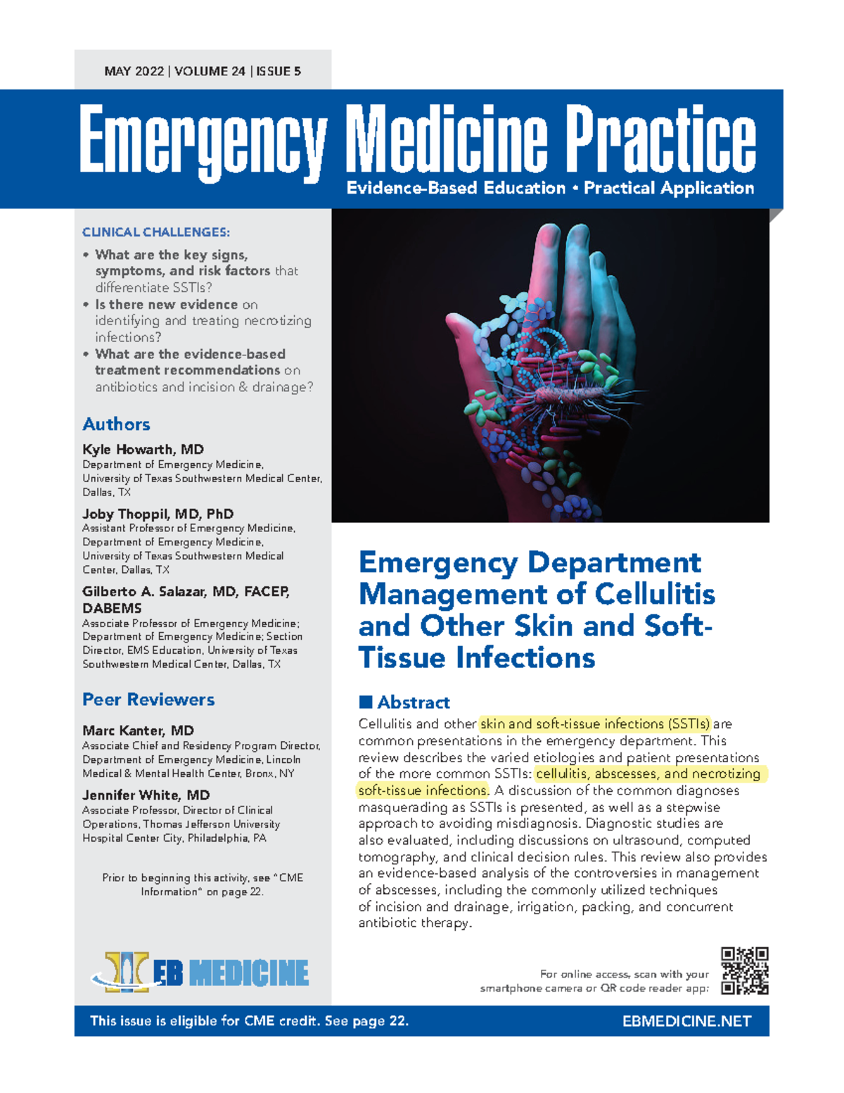 Emergency Department Management of Cellulitis and Other Skin and - This ...