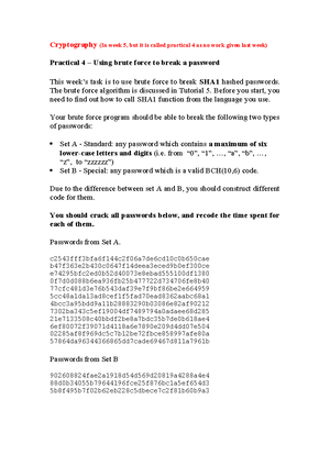 Practical 3 - Cryptography (UFCFT4-15-3) Practical 3 Implement a double ...