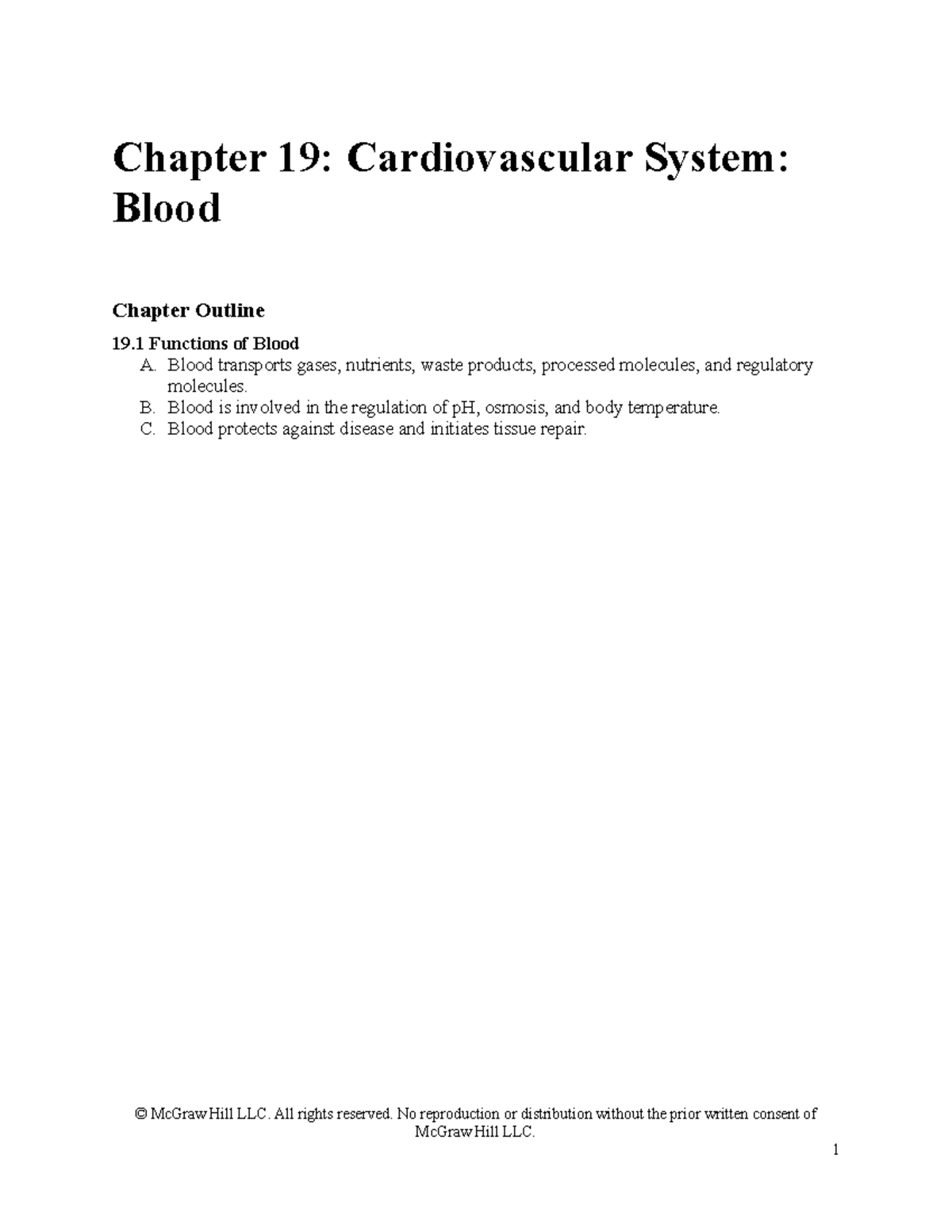Van Putte AP 13e Chap19 IM - Chapter 19: Cardiovascular System: Blood ...