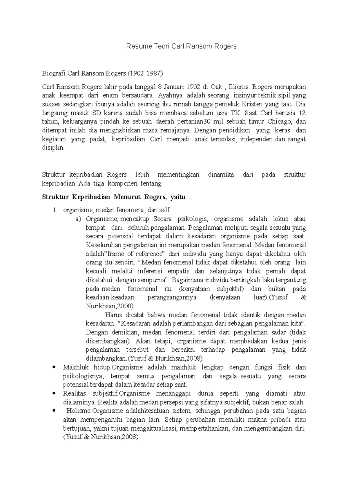 Resume Teori Carl Ransom Rogers Kel 4 - Resume Teori Carl Ransom Rogers ...