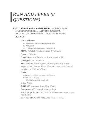 Exam 3 Project Drugs Summary - Generic Brand Class Indications ...
