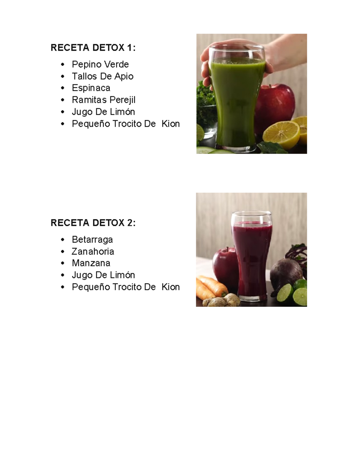 Receta Detox 1 - Nutricion animal - RECETA DETOX 1: Pepino Verde Tallos ...