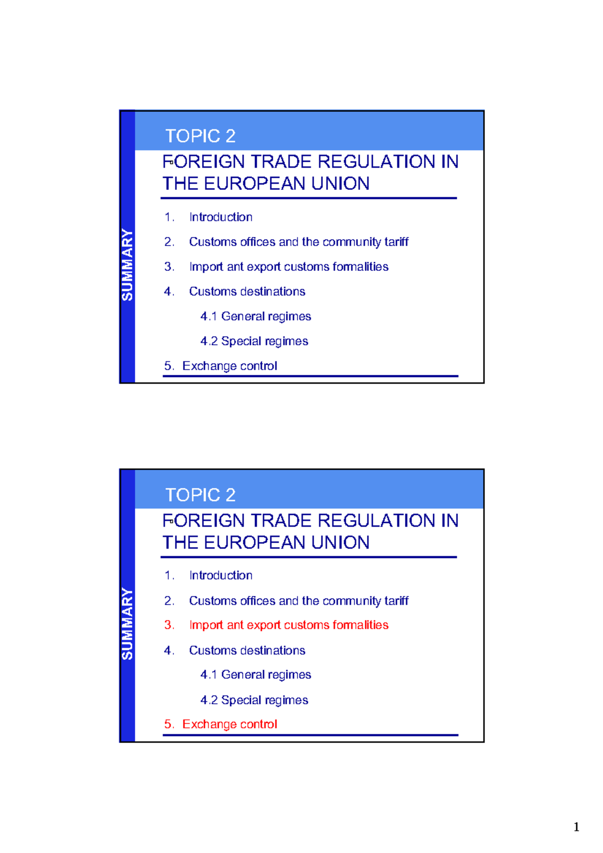Topic 2 2023-2024 - Foreign Trade - SUMMARY TOPIC 2 FOREIGN TRADE ...