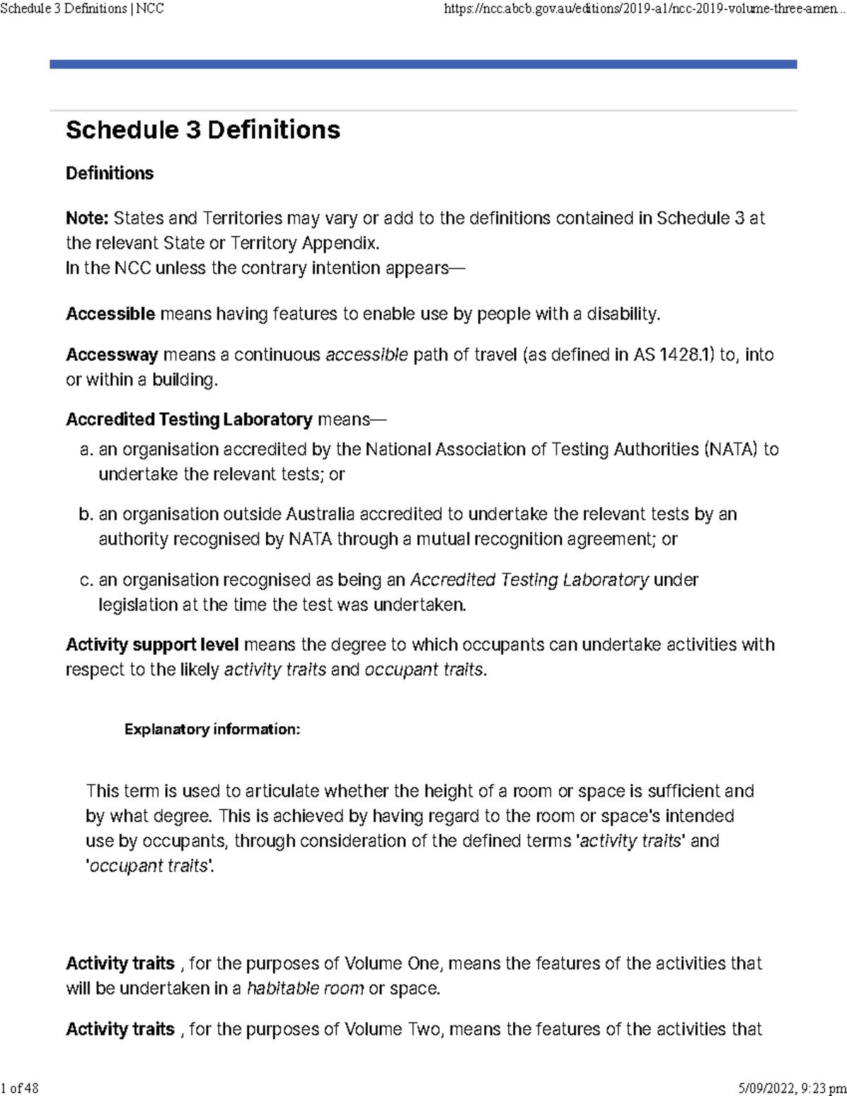 Schedule 3 Definitions NCC - Schedule 3 Definitions Definitions Note ...