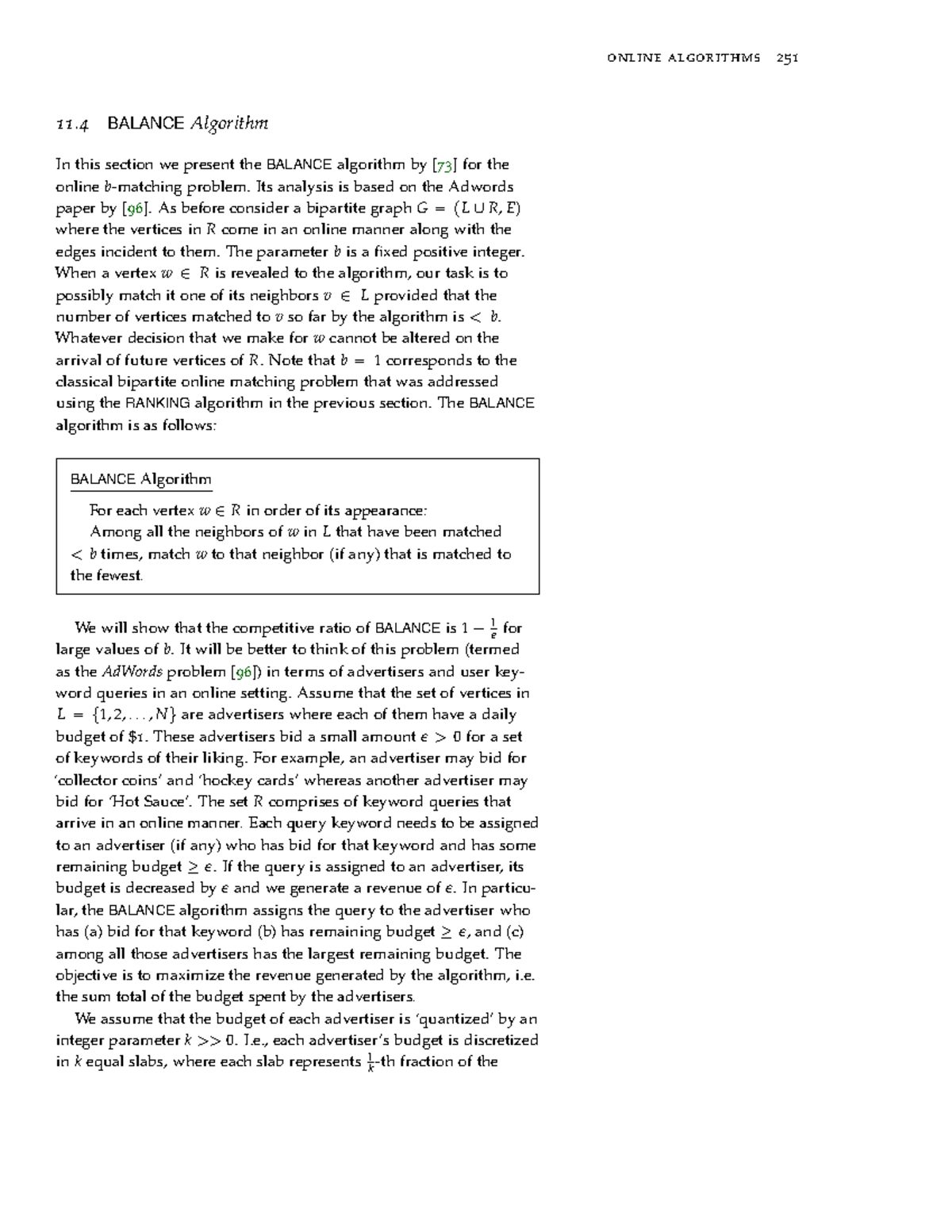 Notes-6 - Lecture notes 1-7 - online algorithms 251 11. 4 ...