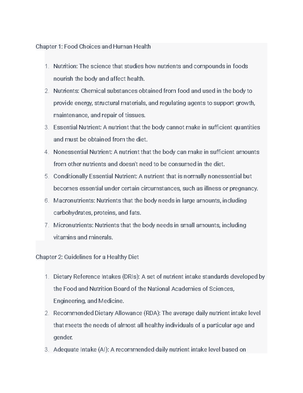 Intro to Nutrition (29) - Chapter 1: Food Choices and Human Health ...