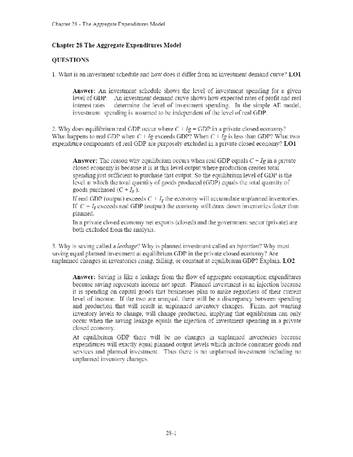 Ch 28 Solutions - Good luck and keep studying - Principles of ...