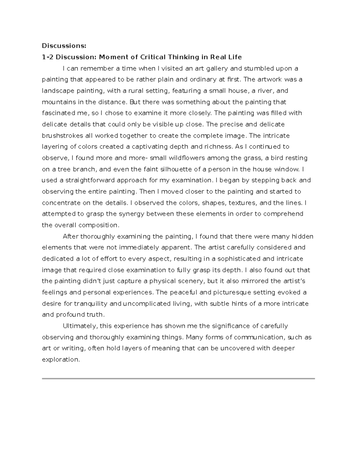 Discussions: 1-2, 6-3, & 8-1, ENG122 - Discussions: 1-2 Discussion ...