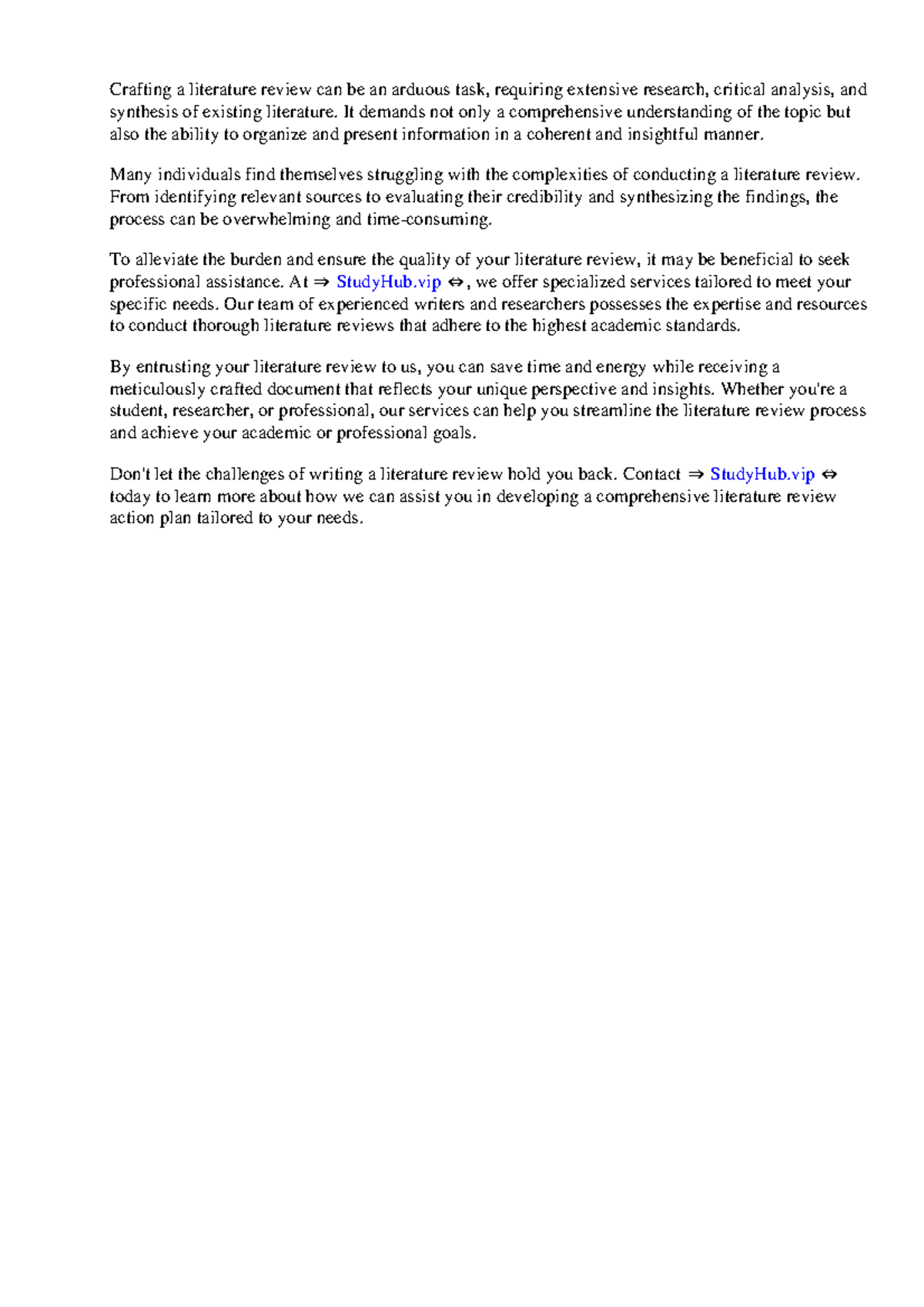 Literature Review Action Plan - Crafting a literature review can be an ...