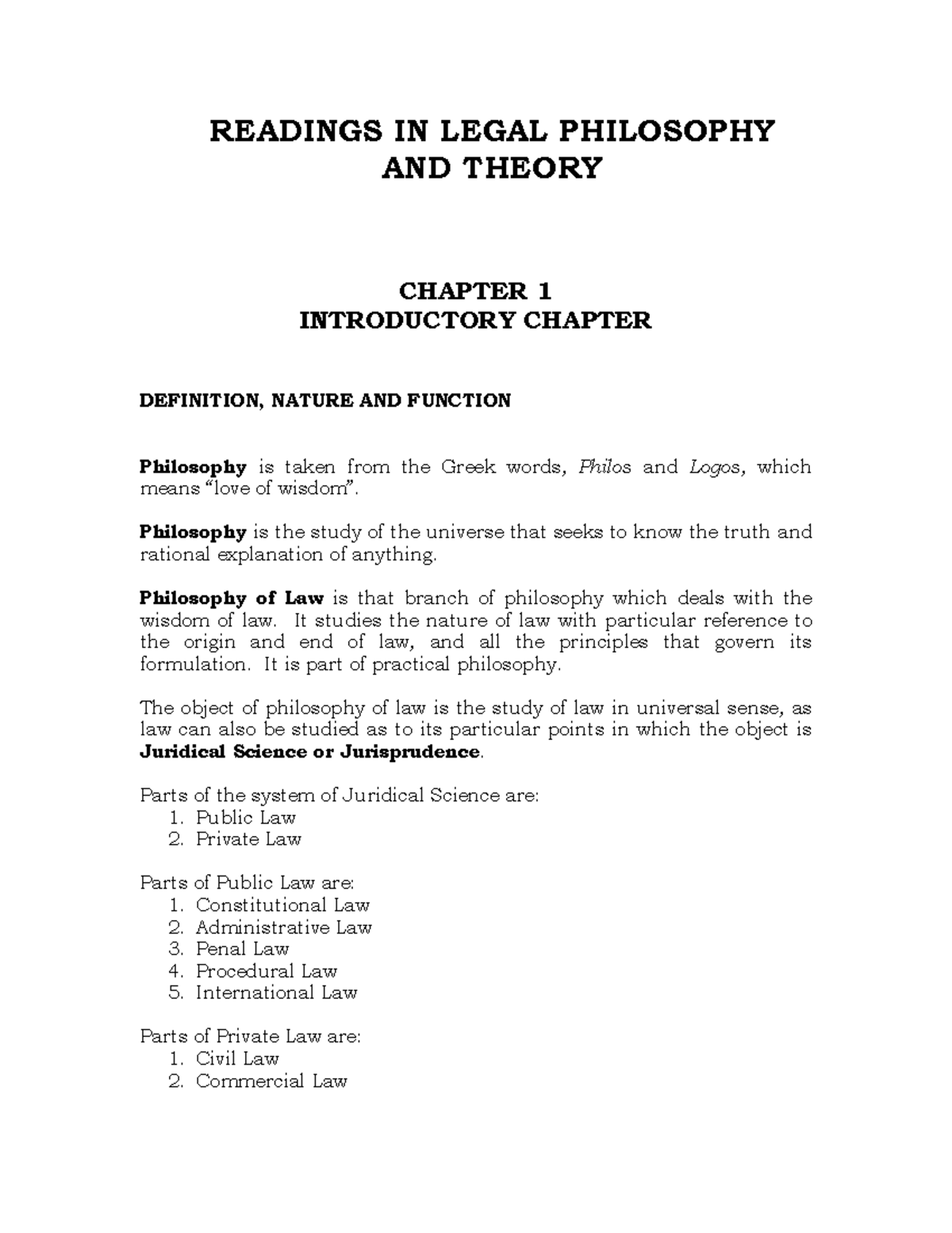 Legal-Philosophy-Notes - READINGS IN LEGAL PHILOSOPHY AND THEORY ...