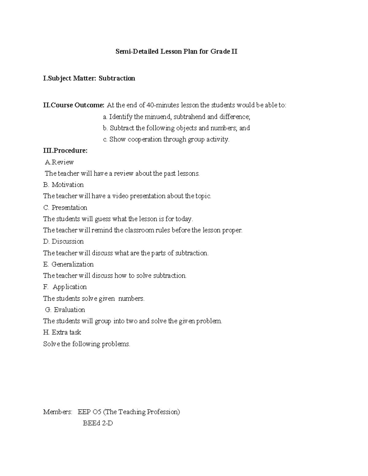 Semi-Detailed Lesson Plan TTP(final) - Semi-Detailed Lesson Plan for ...