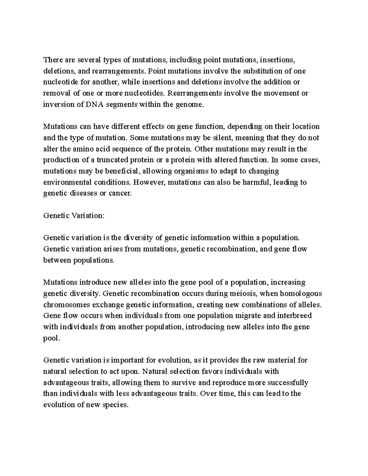 DNA P10 4- Google Docs - DNA NOTES - There are several types of ...