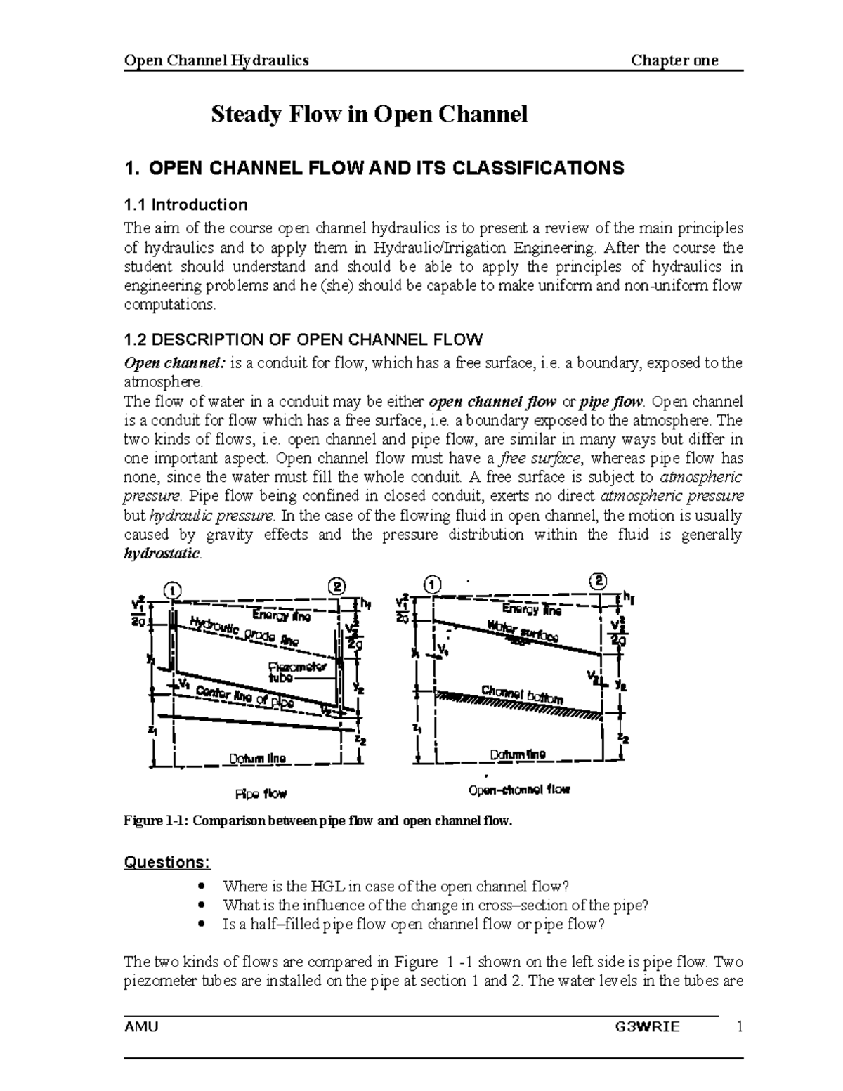Chapter-1 - Best Materials for Open Channel hydraulics - Steady Flow in ...
