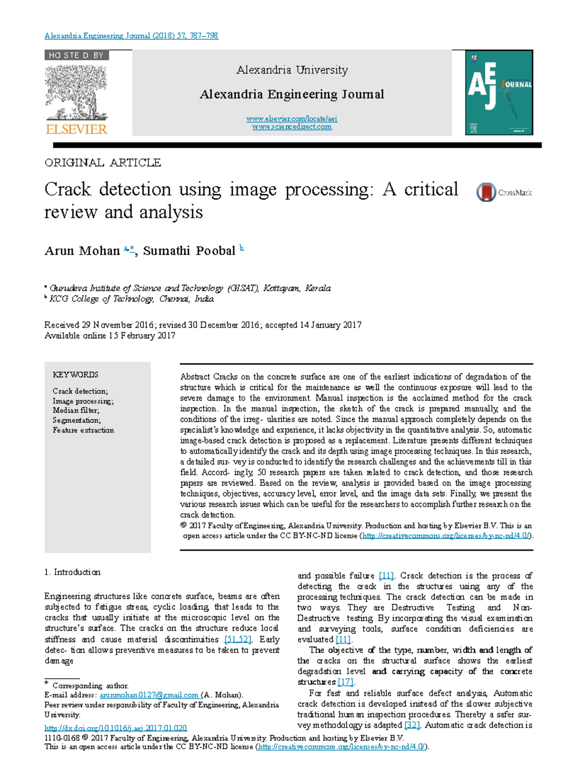 1-s2 - Notes - Alexandria Engineering Journal (2018) 57, 787– HO STE D ...