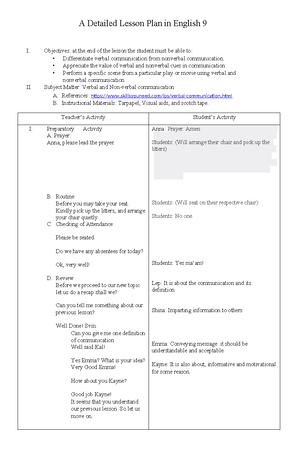 Detailed Lesson Plan in Science III - Objective Identify the weather ...