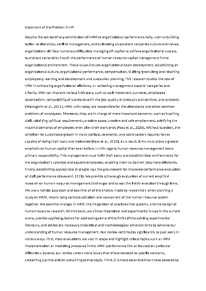 The Matching Model - The Matching Model Fombrun et al. (1984) created ...