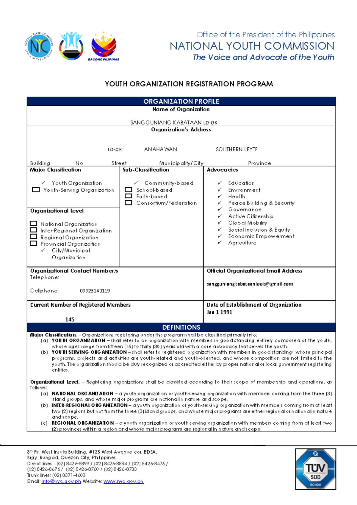 Look 2024 YORP Registration Form 1 1 - NATIONAL YOUTH COMMISSION The ...