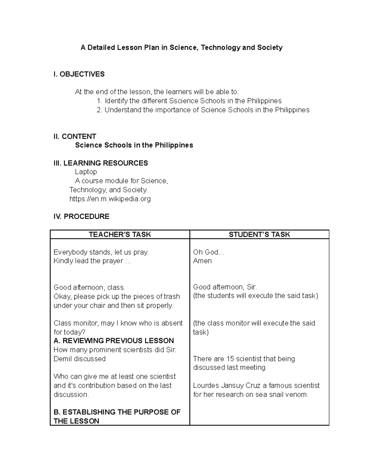 Inbound 7487206693274399200 - A Detailed Lesson Plan in Science ...