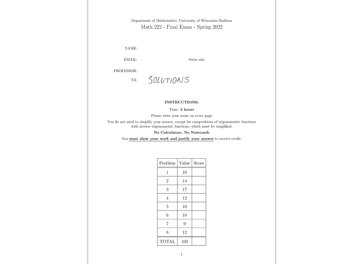 222-Final Exam-S22 solutions - Department of Mathematics, University of ...