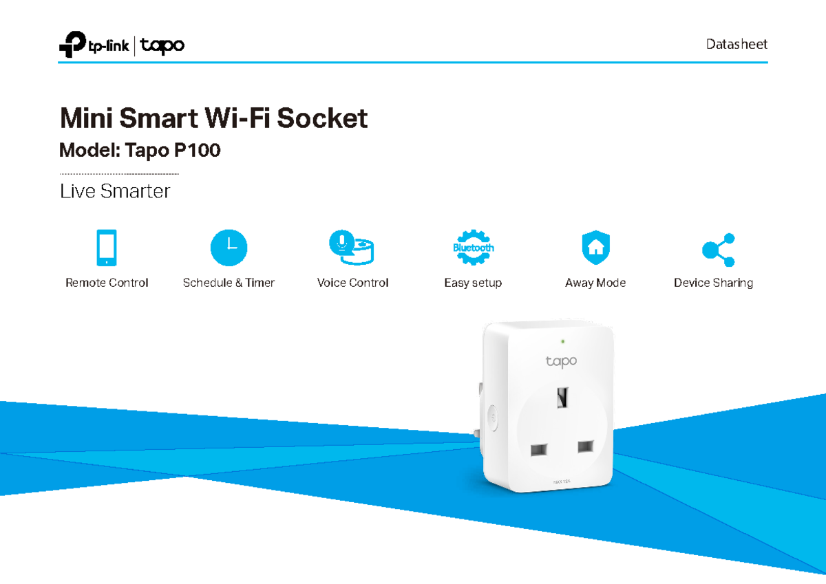 Tapo P100(UK)1.0 datasheet - Copy (8 - Datasheet Model: Tapo P Mini ...