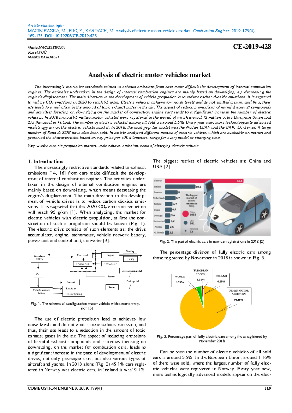 Analysis of electric motor vehicles market - Article citation info ...