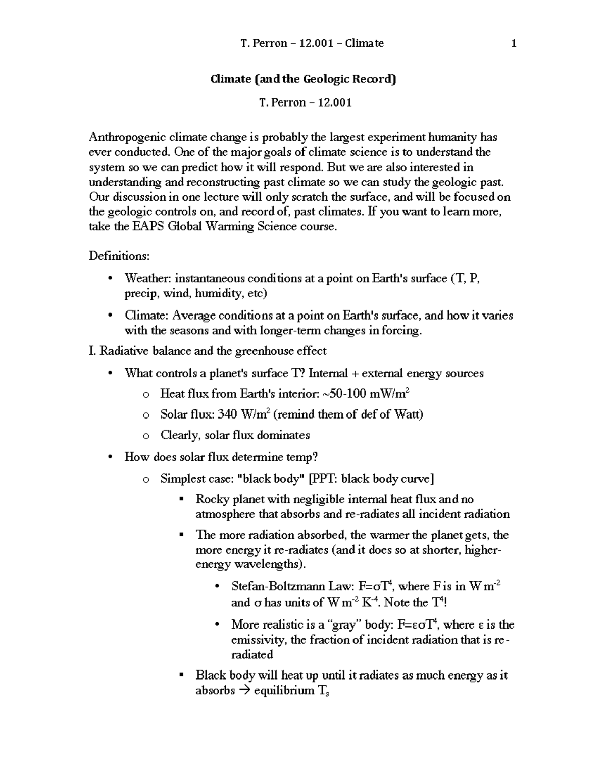 Relative versus Absolute Dating - Climate (and the Geologic Record) T ...