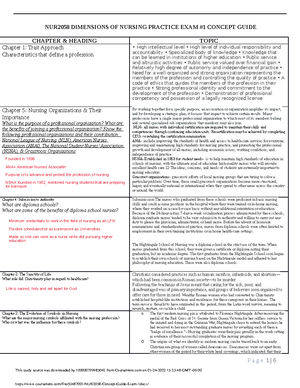 Exam 2 Dimensions Notes - Exam 2 Dimensions Nursing models and theories ...