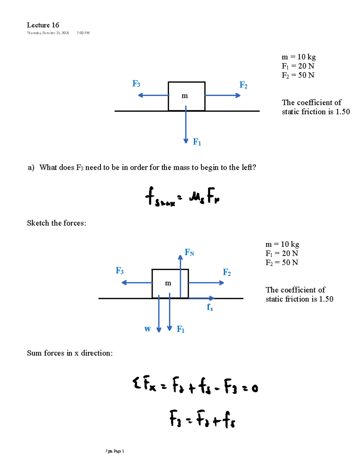 7 16 - detailed lectured notes on general 1 physics material, Robert ...