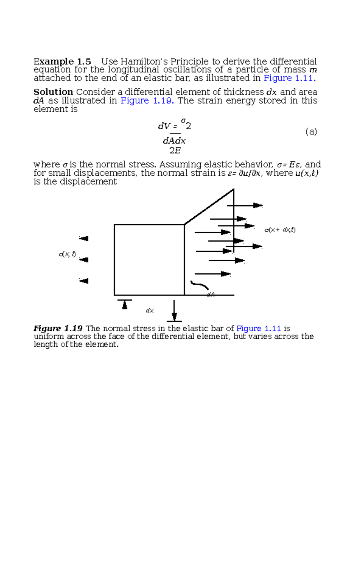 Hamilton’s Principle - Solution Consider a differential element of ...