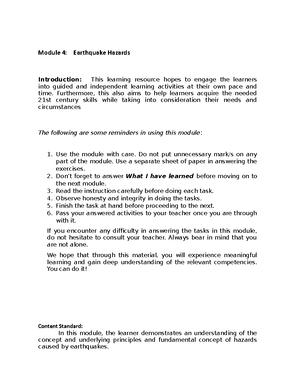 Module 3 basic concept of disaster - CDISASTER READINESS & RISK ...