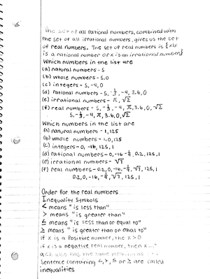 Jan 17, Doc 1 - The page is about the set of real numbers - DMAT 0305 ...