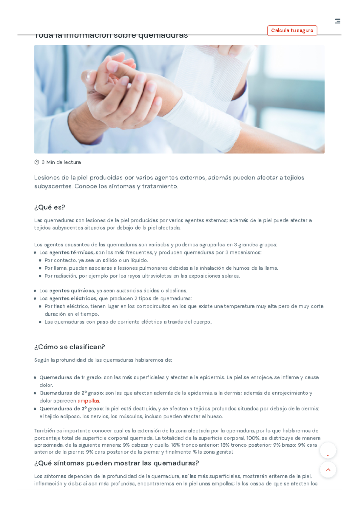 Toda la información sobre quemaduras - canal Salud - 4 Noticia anterior ...