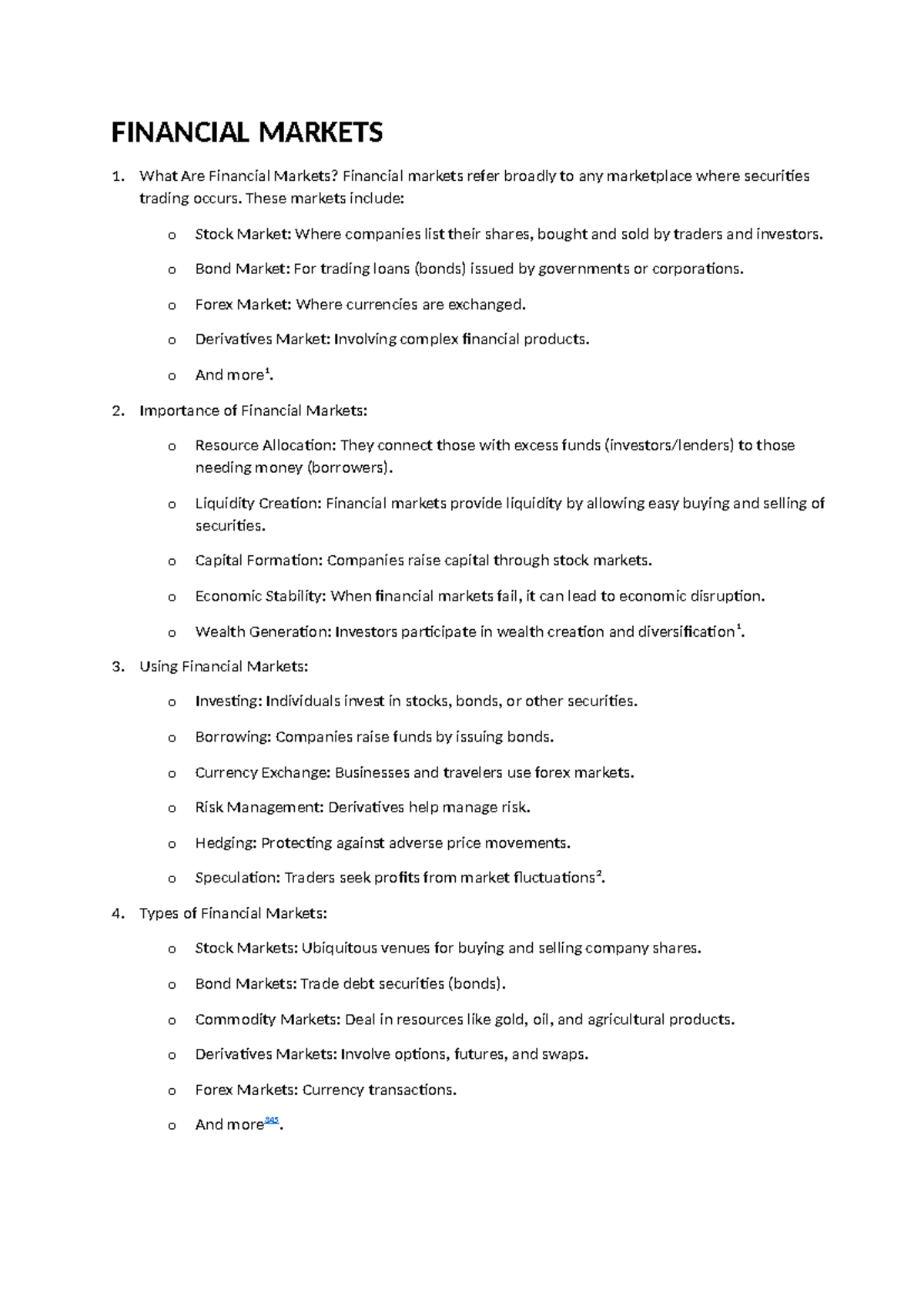 Financial Market - FINANCIAL MARKETS 1. What Are Financial Markets ...