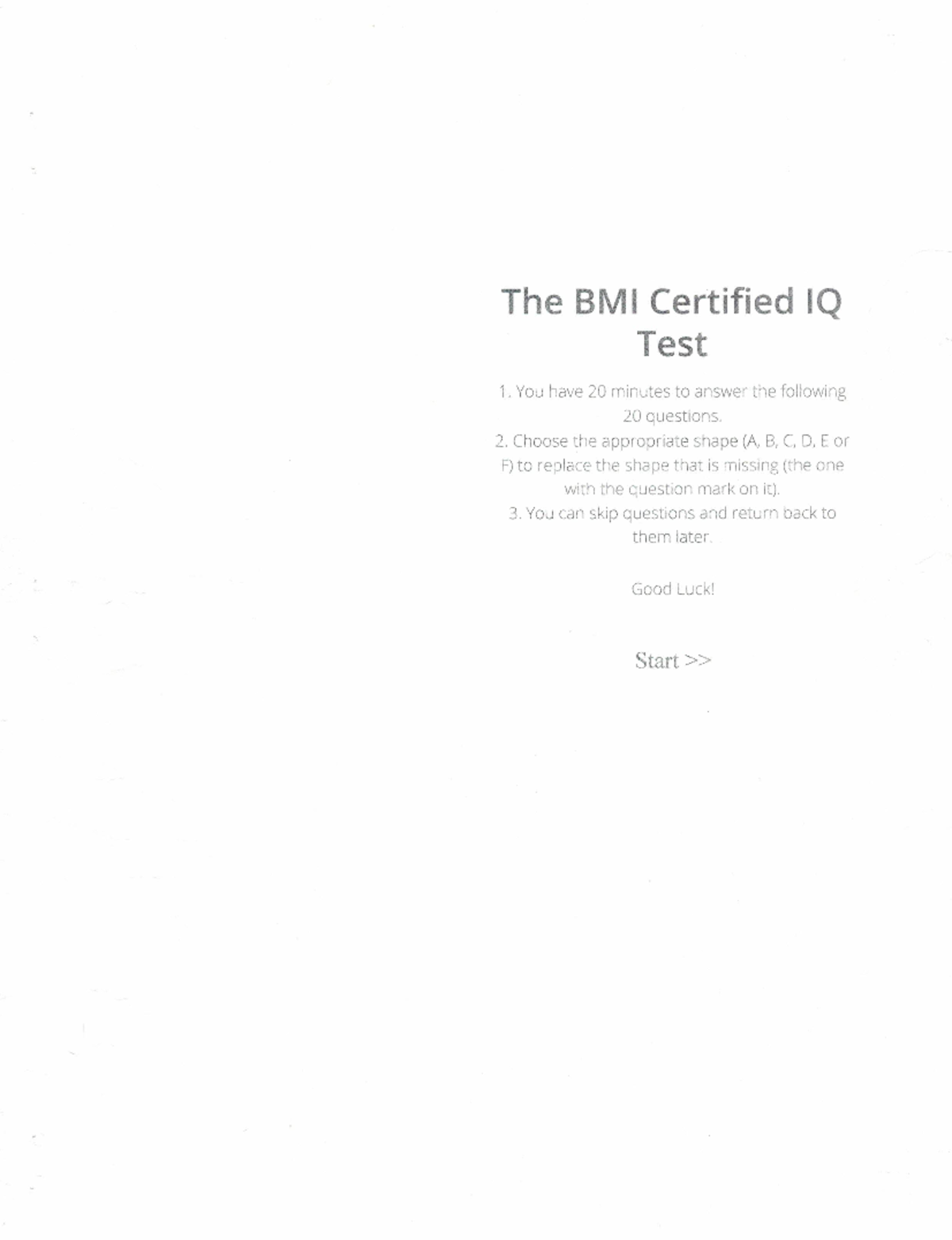 IQ Test - kbd - Kỹ năng mềm - Studocu