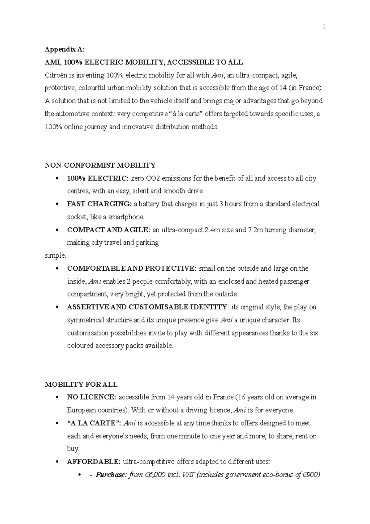 Notes-3 - SMM - 1 Appendix A: AMI, 100% ELECTRIC MOBILITY, ACCESSIBLE ...