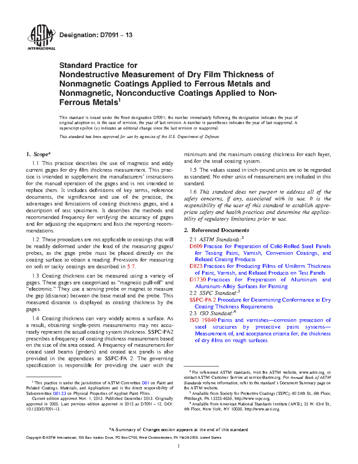 D7091-13 - Standard Practice for Nondestructive Measurement of Dry Film ...