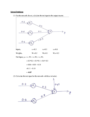 Hebb Network - Lecture notes 9 - Hebb Network Training Algorithm Step 0 ...