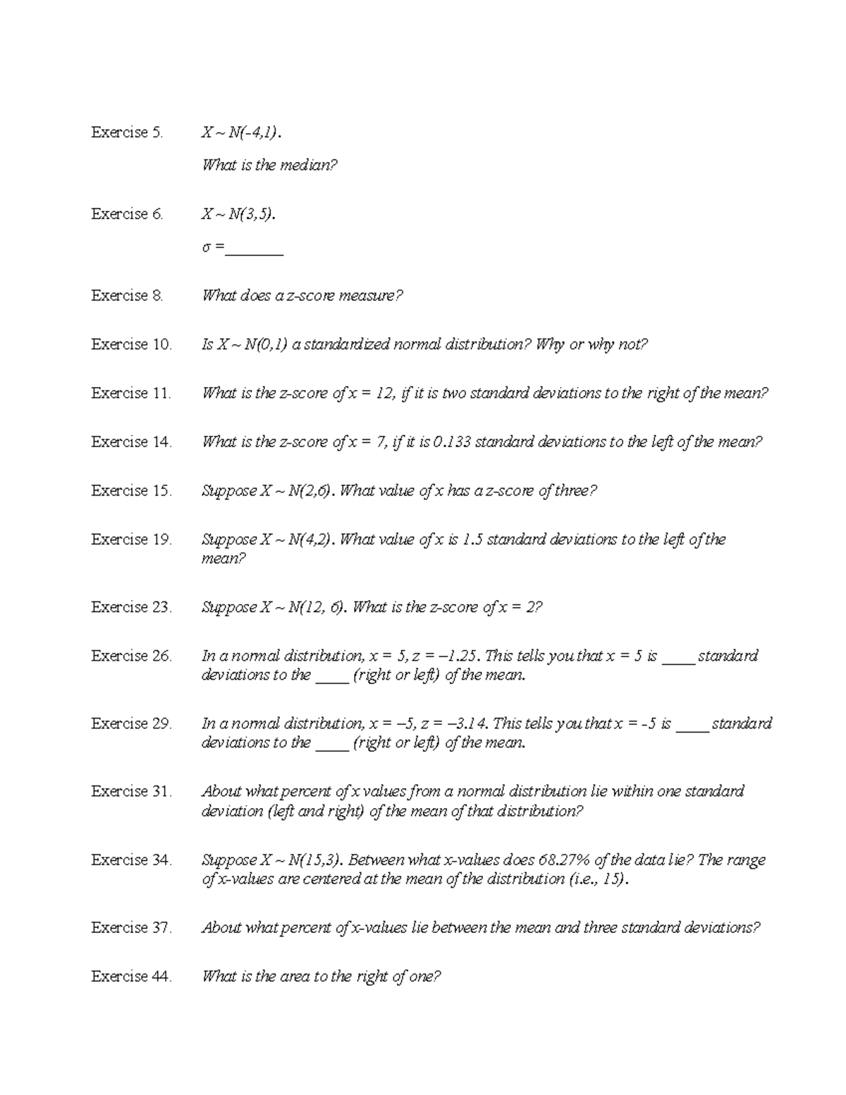 Chapter 6 Review Problems With Answers Exercise 5 X N 4 1 What Chapter 6 Review Problems With Answers Exercise 5 X N 4 1 What