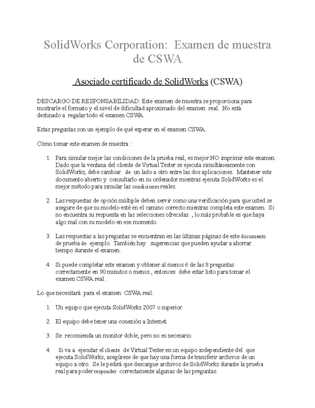 Solid Works Corporation 2021 - SolidWorks Corporation: Examen de ...