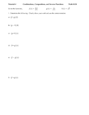 MATH 0130 Tutorial 3 Worksheet W2022 - Tutorial 3 Landscaping Business Revenues Math 1030 The ...