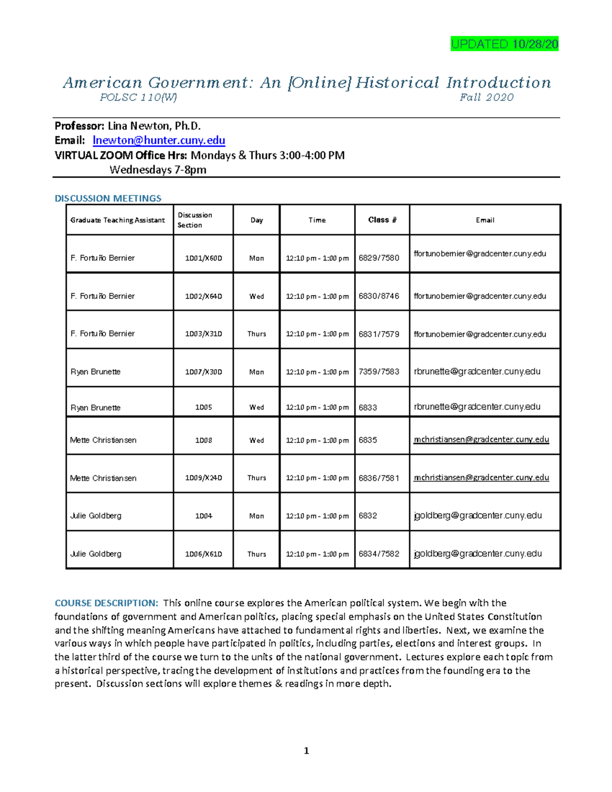 Polsc Syllabus - Amer ican Gover nment : An [Onl i ne] Hi st or i cal ...