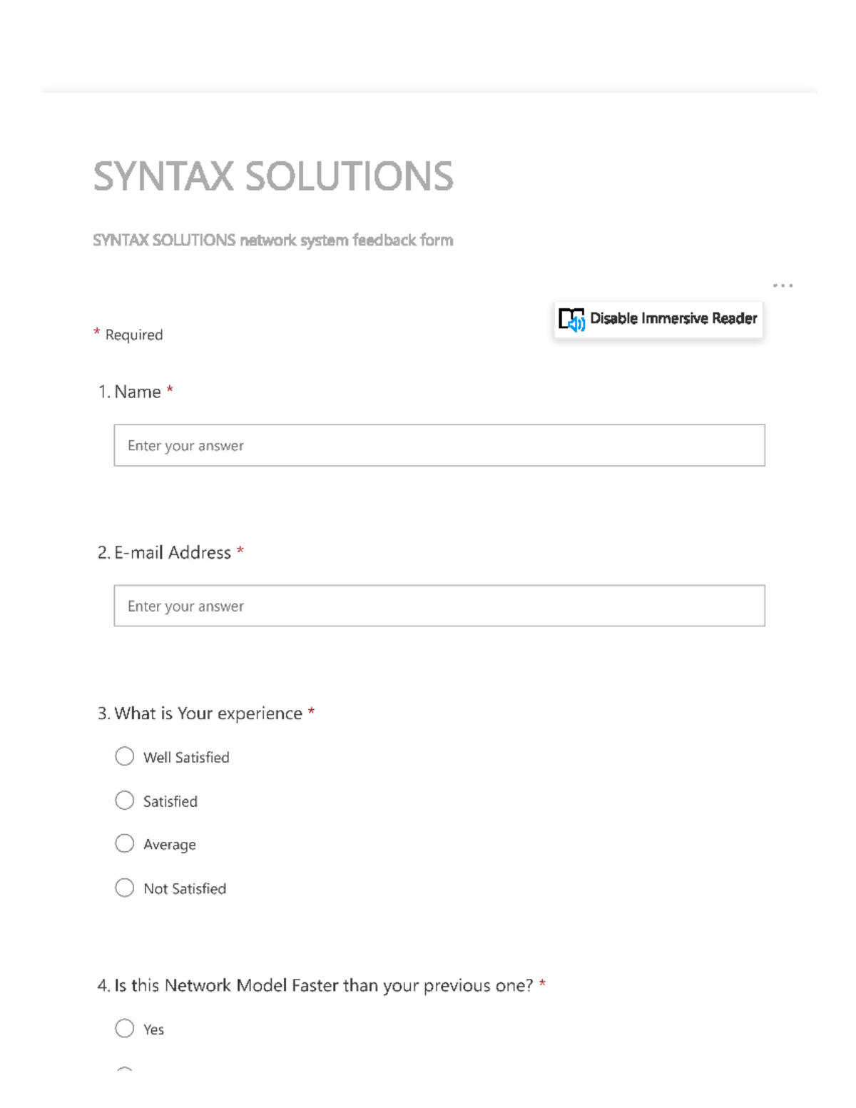 Form - survey form - HND in Computing - Studocu