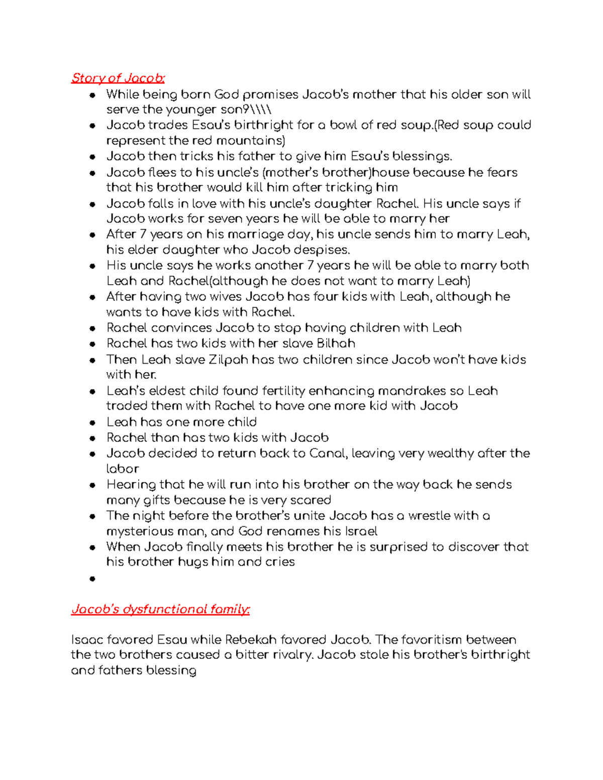 Biblet Quiz 3 - Womp womp - Story of Jacob: While being born God ...