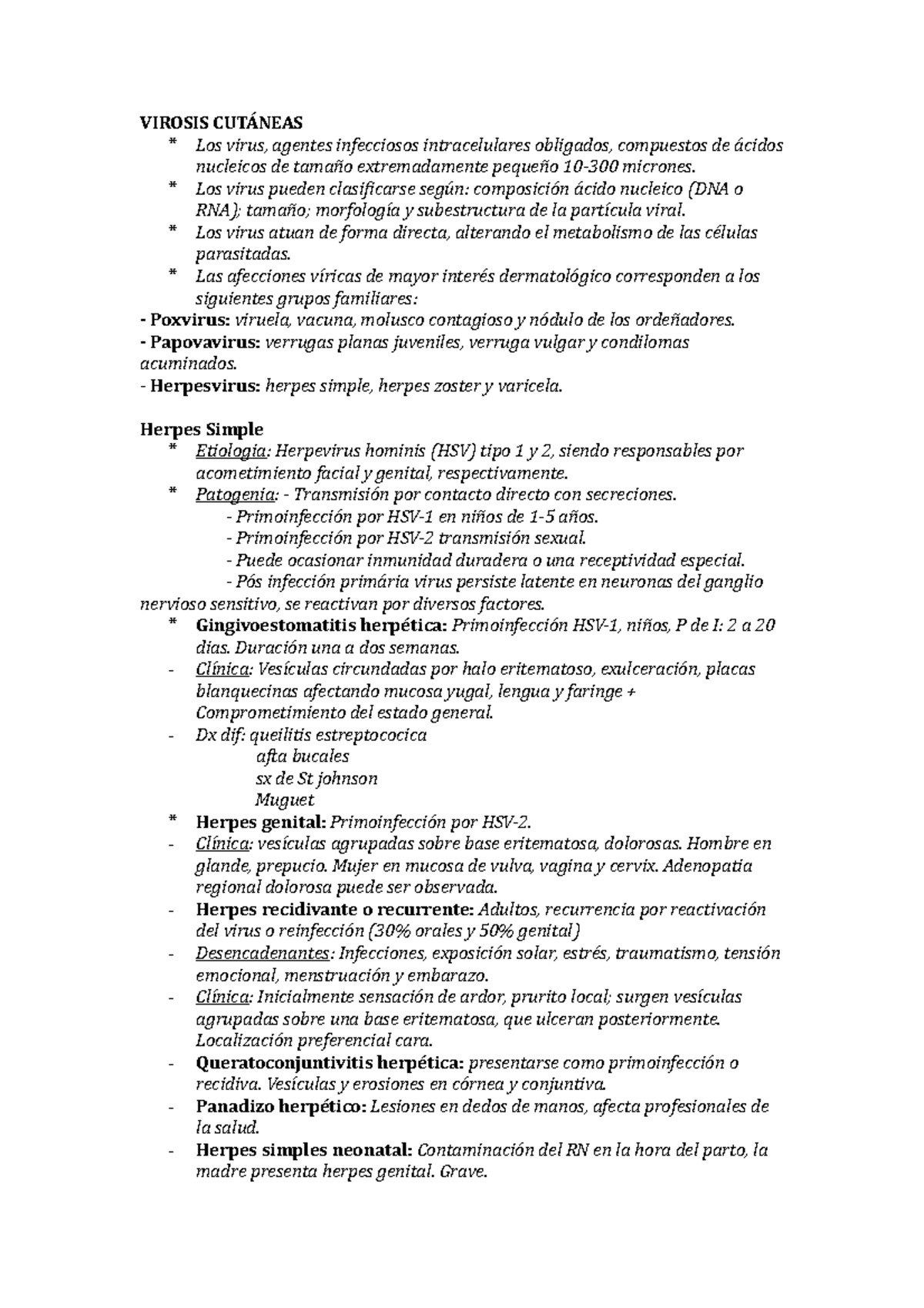 Virosis Cuta üneas - Materiales útiles sobre patologías dermatológicas ...